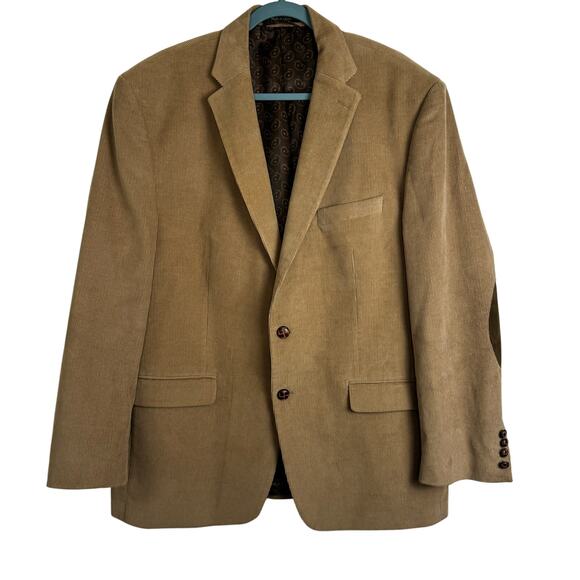 Chaps | Suits & Blazers | Chaps Tan Corduroy Sport Coat Blazer With Elbow Patches Size 46r ...